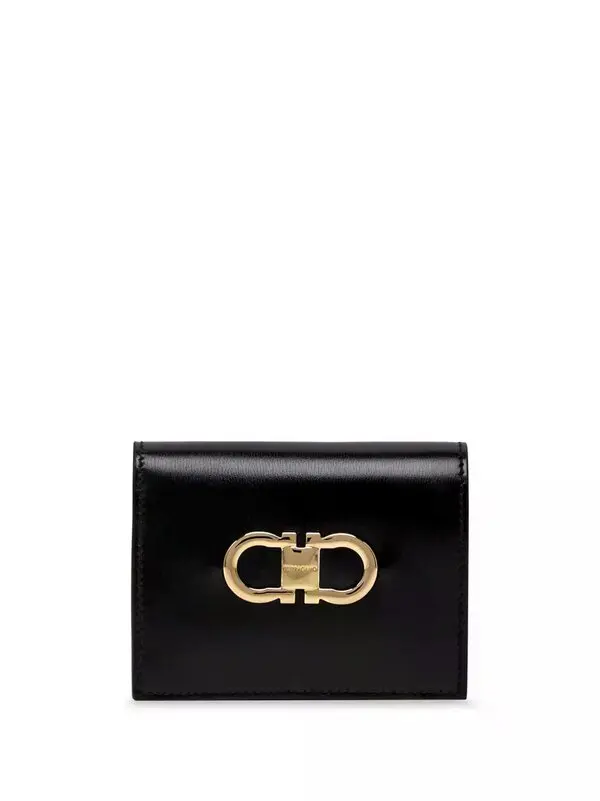 FERRAGAMO Gancini Logo-plaque Leather Wallet