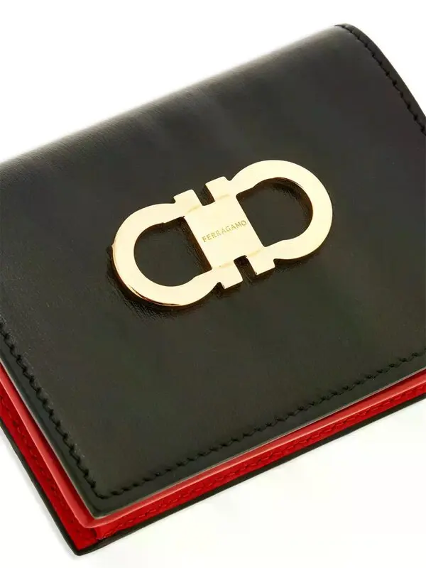FERRAGAMO Gancini Logo-plaque Leather Wallet