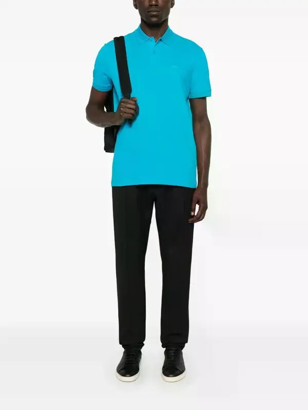 BOSS Stripe-trim Polo Shirt