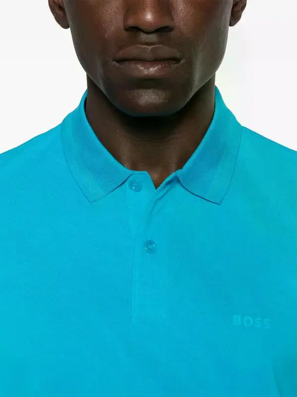 BOSS Stripe-trim Polo Shirt