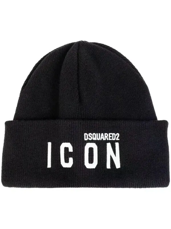 Dsquared2 Intarsia-knit Logo Beanie