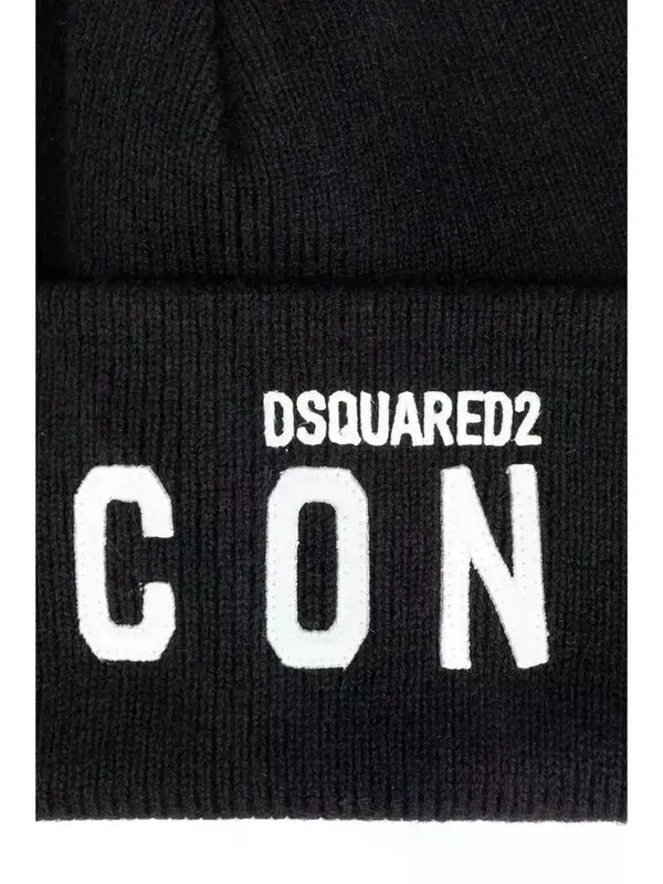 Dsquared2 Intarsia-knit Logo Beanie
