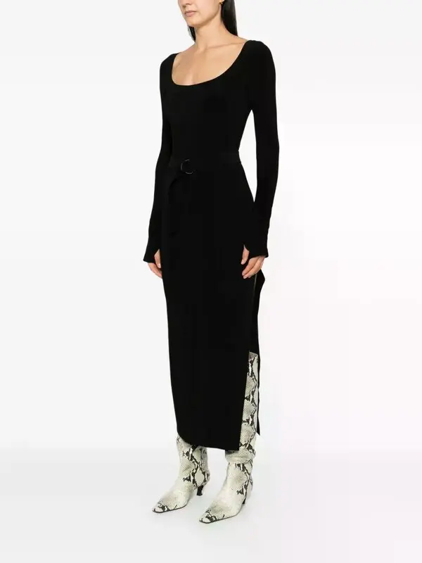 Norma Kamali Scoop Neck Maxi Dress
