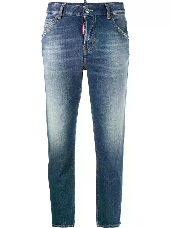 Dsquared2 Cropped Distressed Jeans