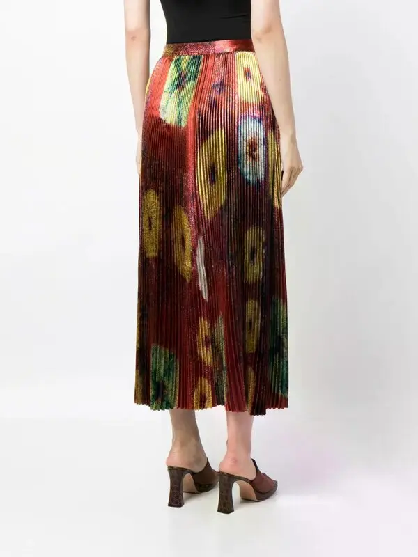 Ulla Johnson Rami High-waisted Pleated Midi Skirt