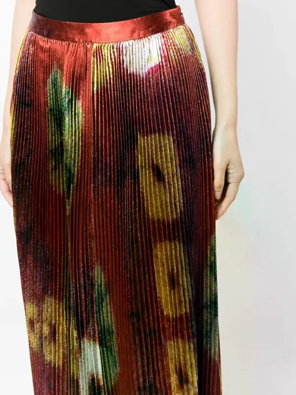 Ulla Johnson Rami High-waisted Pleated Midi Skirt