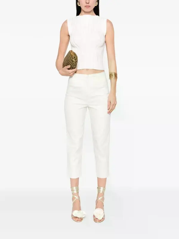 Cult Gaia Cropped Slim-fit Trousers