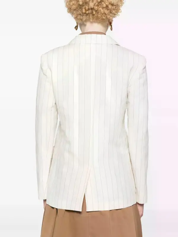 Max Mara Single-breasted Pinstriped Blazer