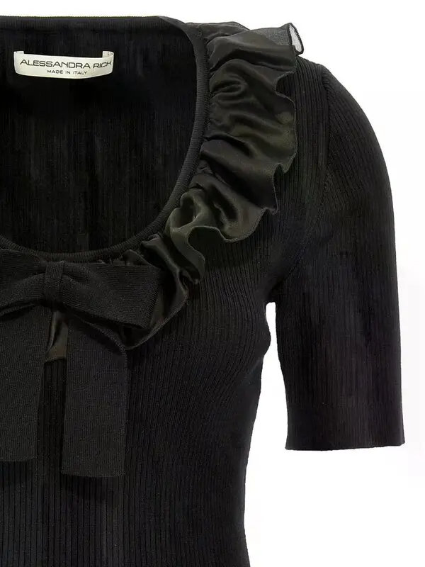 Alessandra Rich Ruffled T-shirt