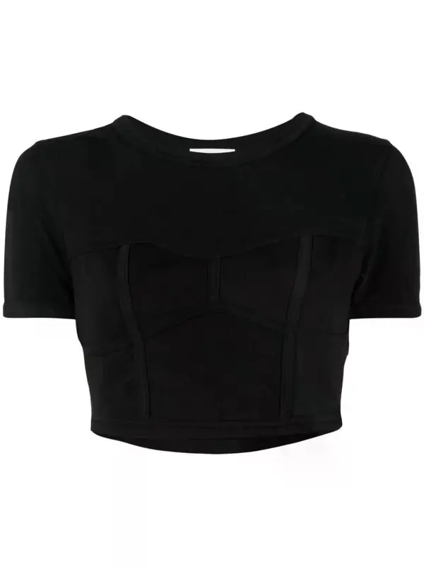 A.L.C. Wren Round-neck Cropped T-shirt