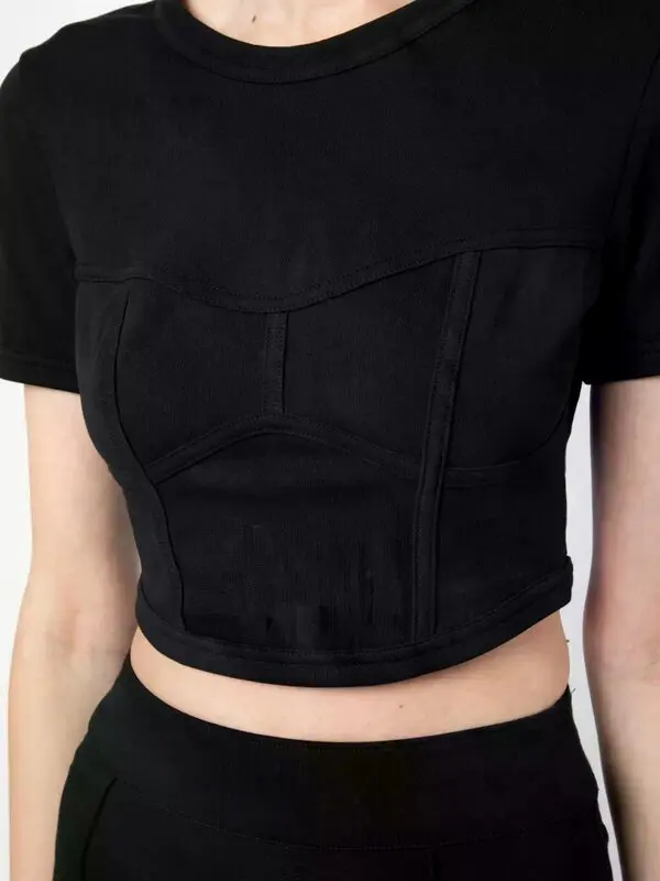 A.L.C. Wren Round-neck Cropped T-shirt