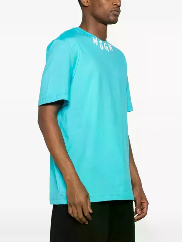 MSGM Logo-print Cotton T-shirt