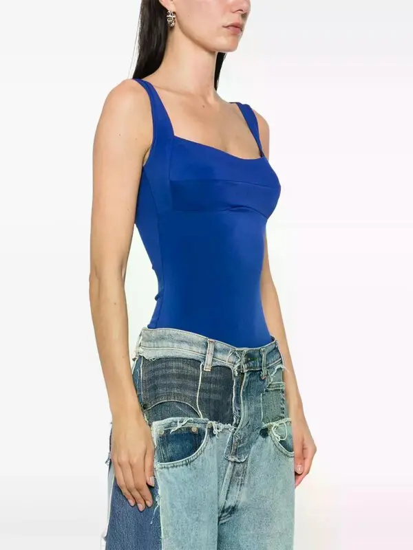 ATU BODY COUTURE Square Neck Bodysuit - Blue