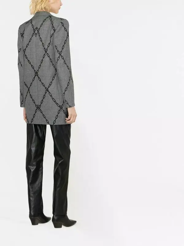 Philosophy Di Lorenzo Serafini Chain-link Print Blazer