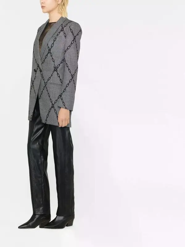 Philosophy Di Lorenzo Serafini Chain-link Print Blazer