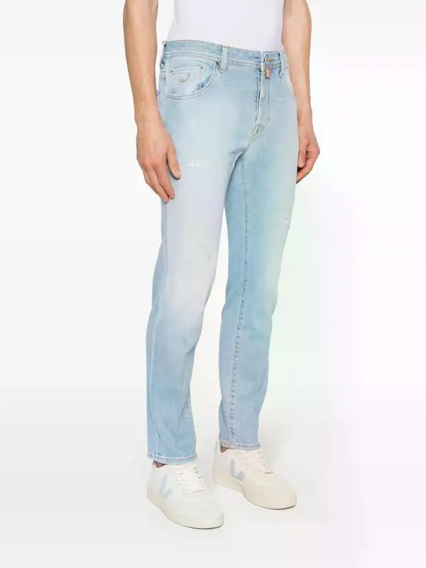 Jacob Cohen Scott Slim-fit Cropped Jeans