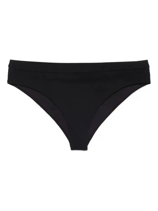 JIL SANDER Logo-print Bikini Bottoms - Black