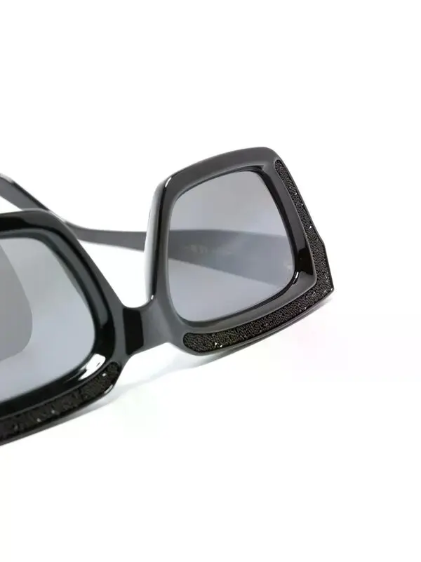 JIMMY CHOO Acetate Square Frame Sunglasses