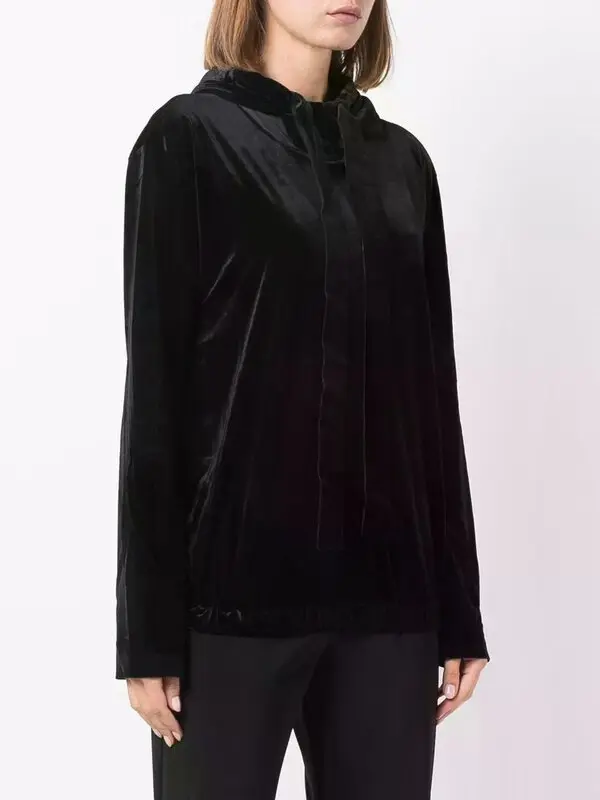 Norma Kamali Long-sleeve Drawstring Hoodie