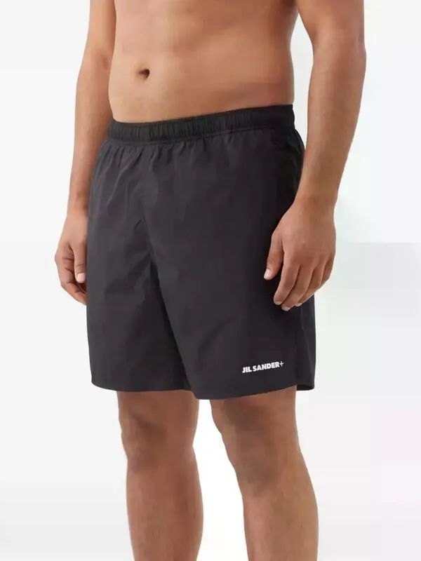 JIL SANDER Logo-print Swim Shorts - Black