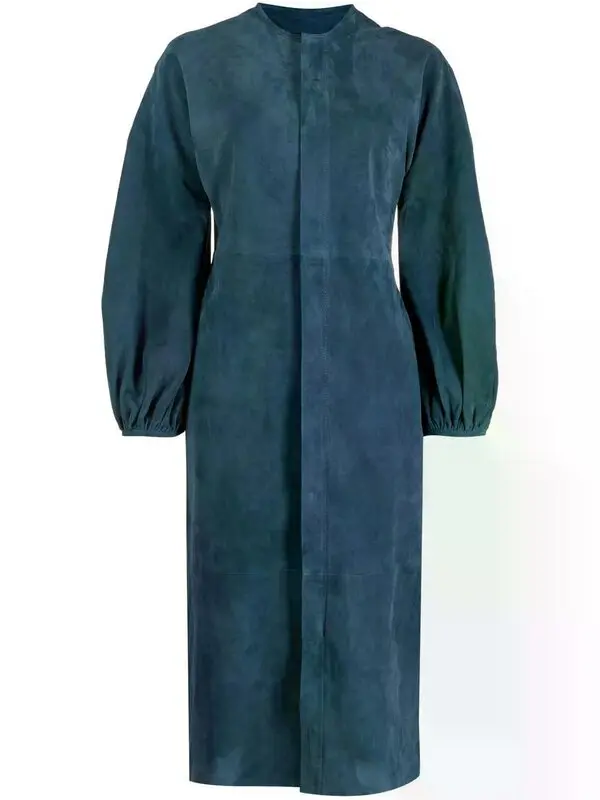PAULA Long Puff Sleeves Midi Dress