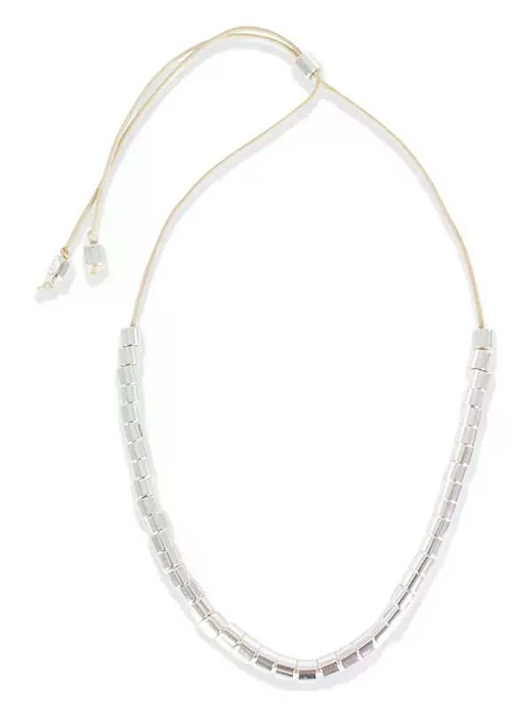 Federica Tosi Tone Bead-detail Necklace - Silver
