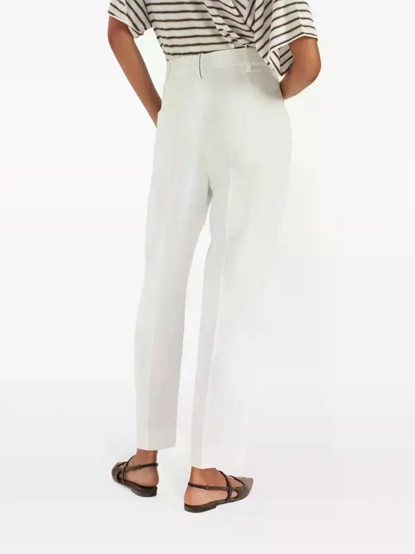 Brunello Cucinelli High-waisted Cropped Trousers