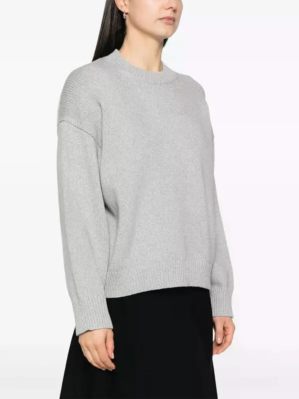 Theory Crew Neck Sweater With Ribbed Cuffs And Hem