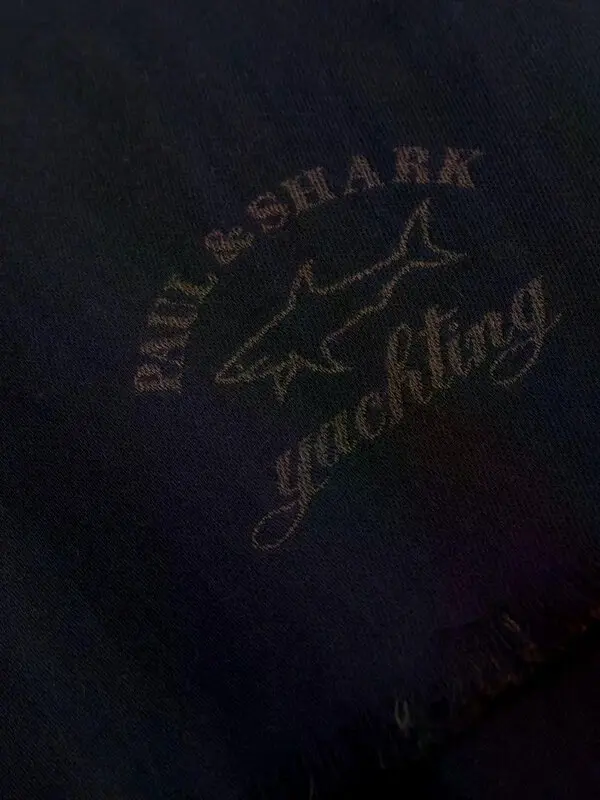 Paul & Shark Logo-print Scarf - Blue