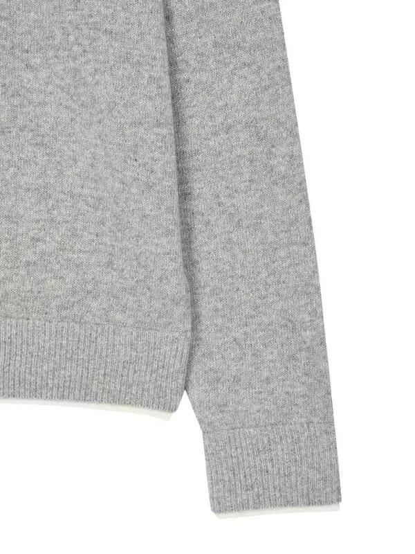 STUDIO TOMBOY Mélange-effect Crew Neck Jumper - Grey