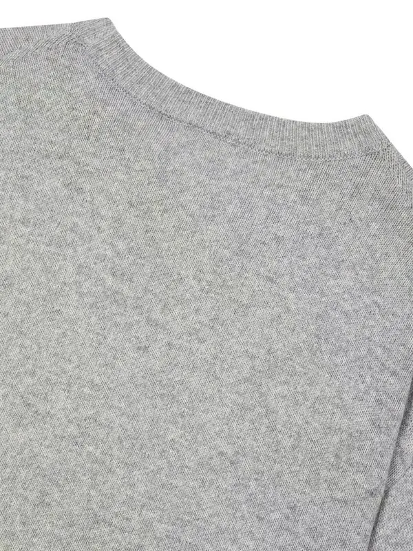 STUDIO TOMBOY Mélange-effect Crew Neck Jumper - Grey