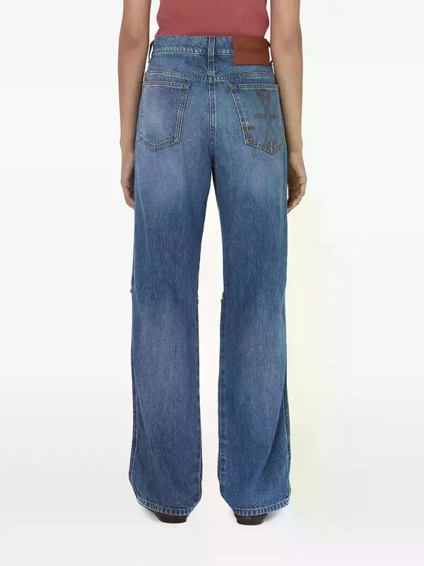 JW Anderson Cut-out Bootcut Jeans - Blue