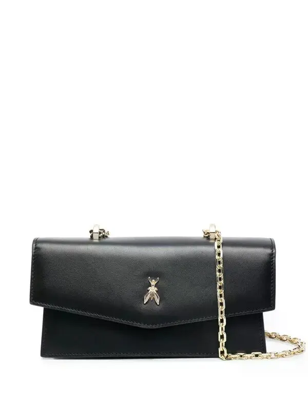 Patrizia Pepe Logo-plaque Shoulder Bag - Black