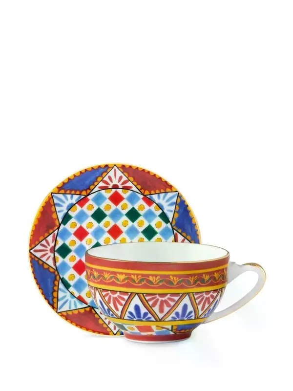 Dolce & Gabbana Carretto Siciliano Porcelain Tea Set
