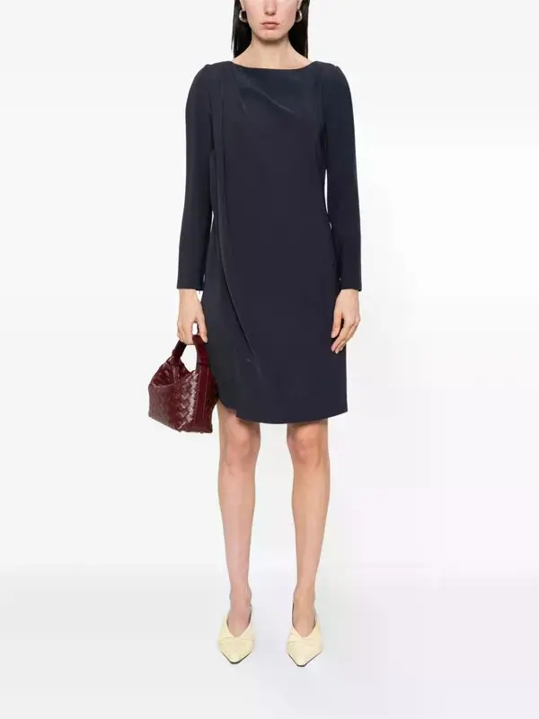 Emporio Armani Long-sleeve Mini Dress - Blue
