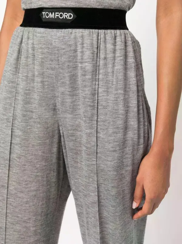 TOM FORD Cashmere Track Pants With Logo Waistband