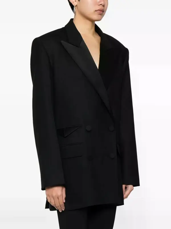 David Koma Double-breasted Tuxedo Blazer