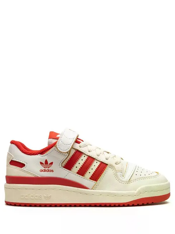 Adidas Side Stripe Leather Sneakers - Neutrals