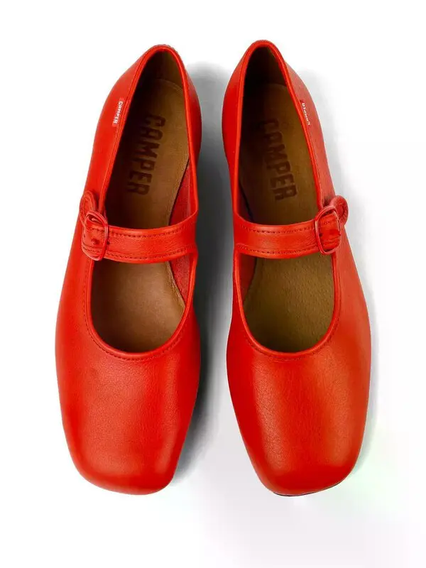 Camper Casi Myra Leather Ballerina Shoes
