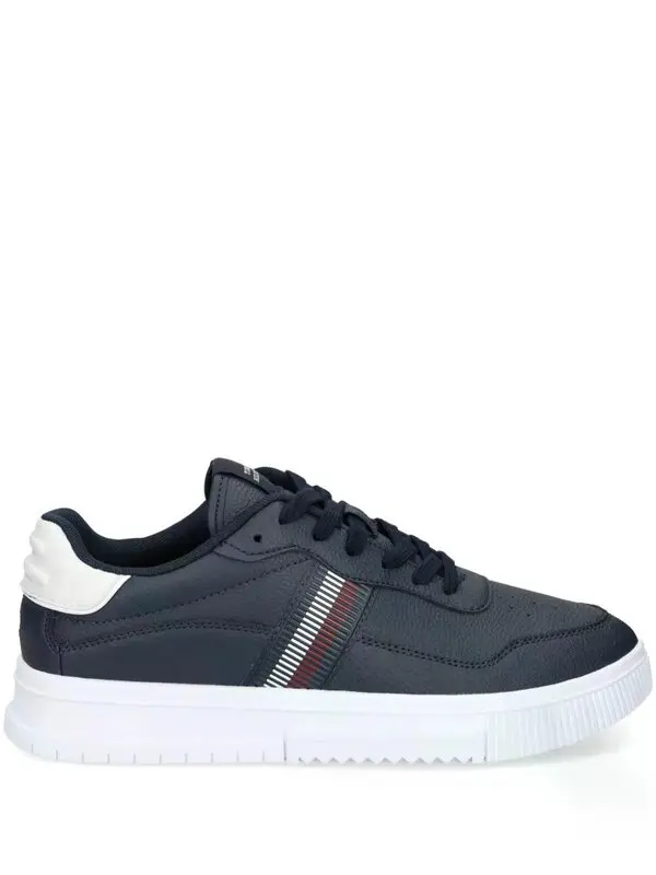 Tommy Hilfiger Leather Panel Sneakers - Blue