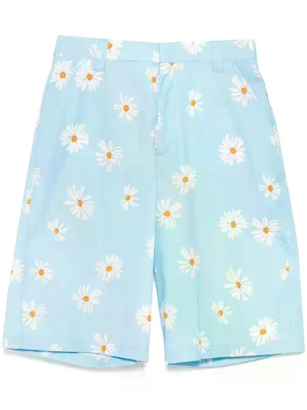 Moschino Printed Knee-length Shorts - Blue