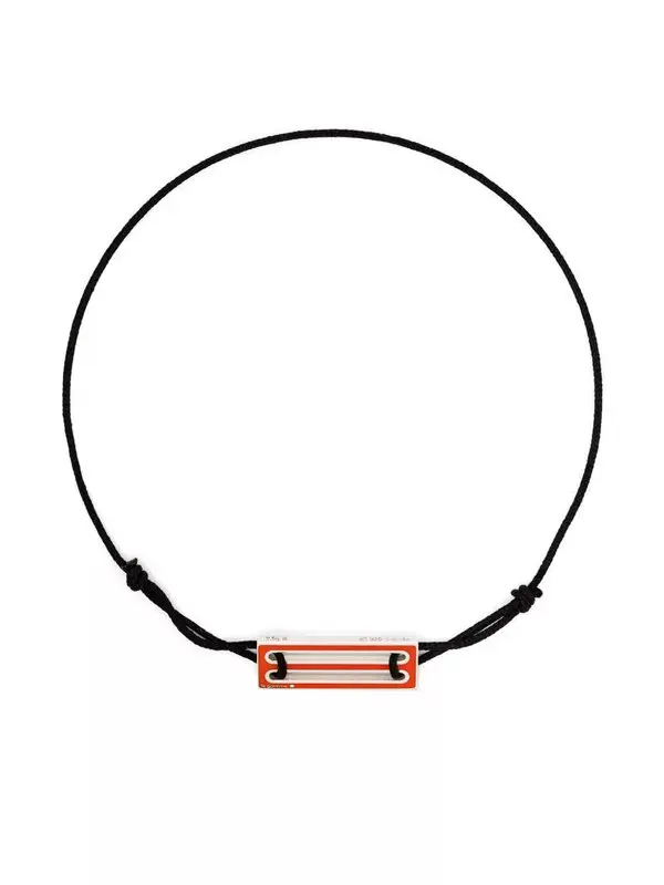 Le Gramme Lacquered Cord Bracelet - Orange