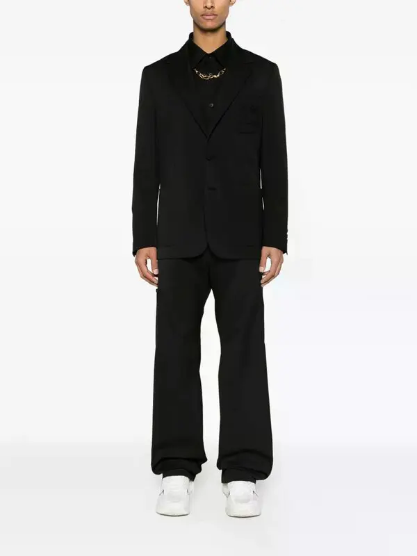 Palm Angels Drawstring-waist Wide-leg Trousers - Black