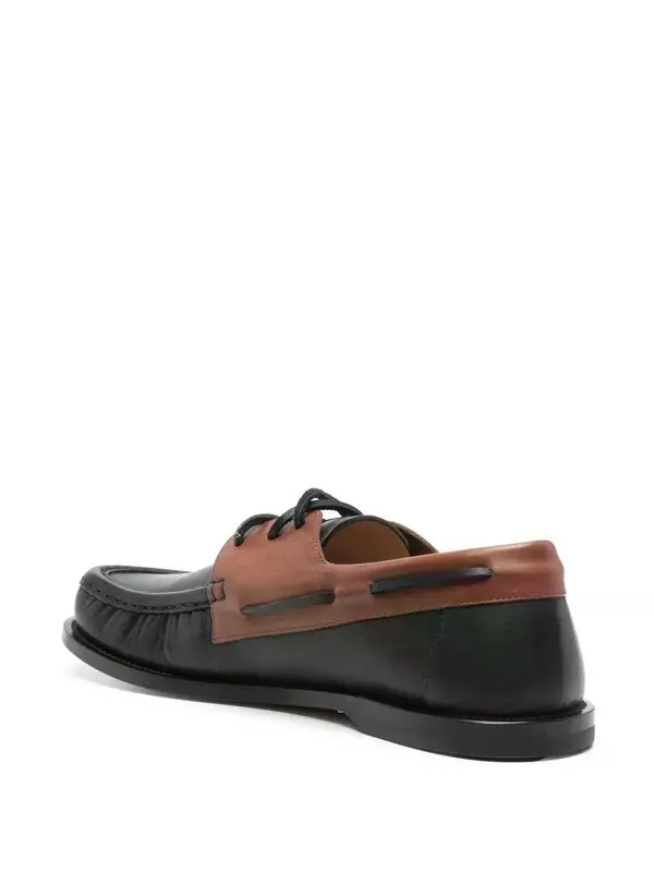 Loewe Campo Boat Shoes - Black