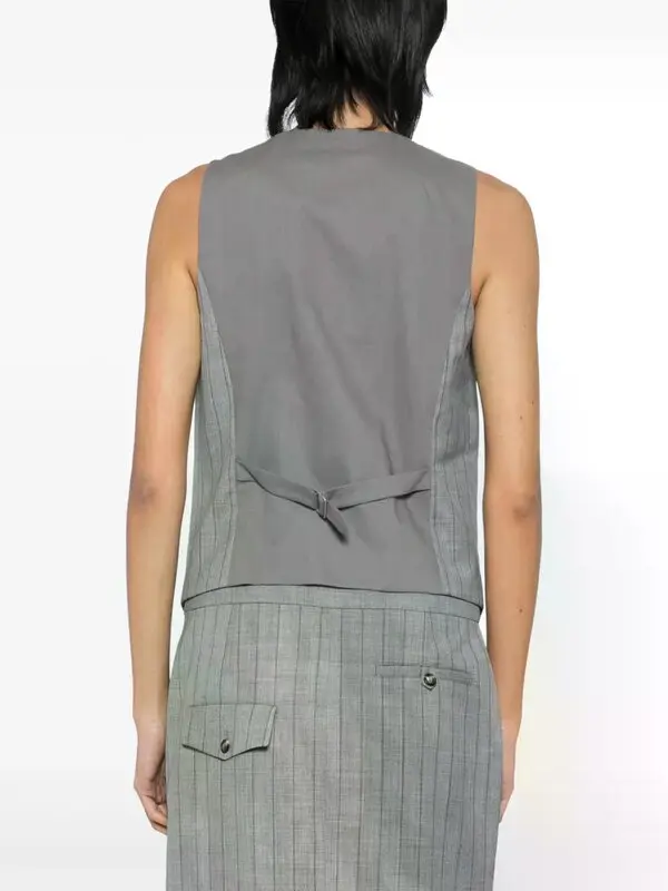 Moschino Checked Waistcoat