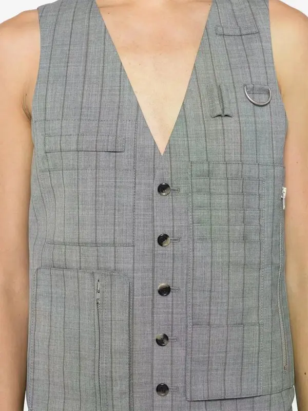 Moschino Checked Waistcoat
