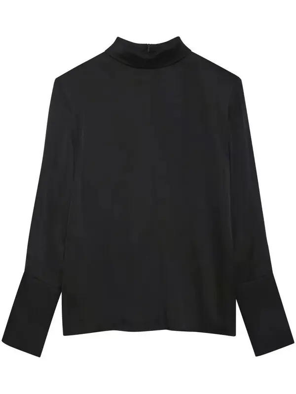 ANINE BING Josephine Silk Blend Blouse