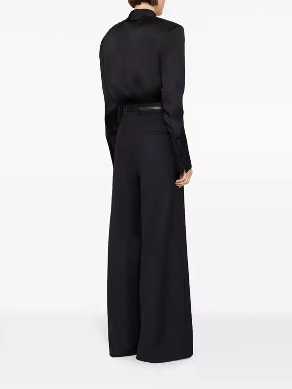 ANINE BING Josephine Silk Blend Blouse