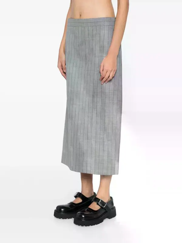 Moschino Checked Skirt