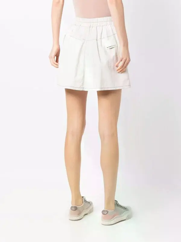 Sunnei Wide-leg Stitch-detail Shorts